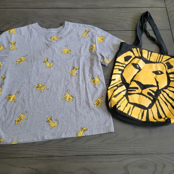 Disney | Tops | Disney The Lion King Bundle Shirt And Tote Bag | Poshmark
